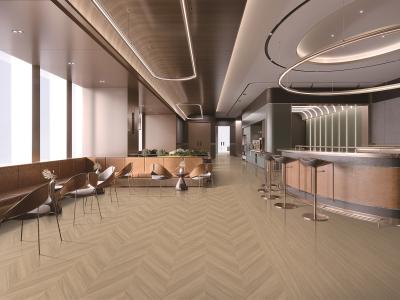 China Light Brown Anti-slip 600x1200mm Indoor Floor Wooden Porcelain Tiles for Hotel and Project for sale