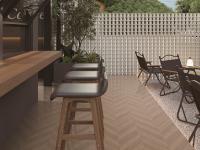 China Brown Firebrick 600x1200mm Indoor Floor Wooden Porcelain Tiles for Building and Renovation for sale