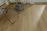 China Moisture-proof 1220x180mm Thickness 5mm Interior Floor Brown SPC Flooring UV Coating Wooden Pattern For Rebuilding for sale