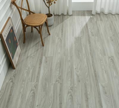 China Gray Non-slip 1220x180mm Interior Floor Thickness 5mm SPC Flooring UV Coating Wooden Pattern For Office and Living Room for sale