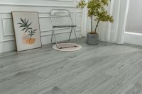 China Stunning Gray 1220x180mm Interior Floor SPC Flooring UV Coating Thickness 5mm Wooden Pattern For Living Room and Renovation for sale