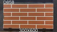China Stunning and Non-slip Red 300x600mm Ceramic Exterior Wall Tiles W.A 1~3% for Hotel and Villa for sale