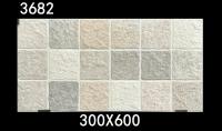 China Stunning and Non-slip Red 300x600mm Ceramic Exterior Wall Tiles W.A 1~3% for Hotel and Villa for sale