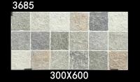 China Stunning and Non-slip Red 300x600mm Ceramic Exterior Wall Tiles W.A 1~3% for Hotel and Villa for sale