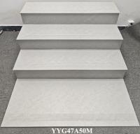 China Gray Beige Moisture-proof 470x1200mm Matt Ceramic Staircases Step and Riser For Balcony for sale