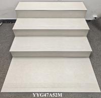 China Gray Beige Moisture-proof 470x1200mm Matt Ceramic Staircases Step and Riser For Balcony for sale