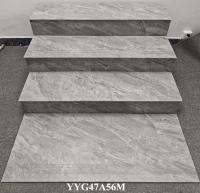 China Gray Beige Moisture-proof 470x1200mm Matt Ceramic Staircases Step and Riser For Balcony for sale