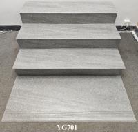 China Gray Beige Moisture-proof 470x1200mm Matt Ceramic Staircases Step and Riser For Balcony for sale
