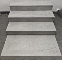China Gray Beige Moisture-proof 470x1200mm Matt Ceramic Staircases Step and Riser For Balcony for sale