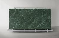 China Green Waterproof 1600x3200x12mm Polished Sintered Stone Slab AAA Grade for Living Room and Building for sale