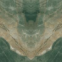 China Stunning and Non-slip Green Polished 1600x3200x12mm Sintered Stone Slab AAA Grade for Project and Renovation for sale