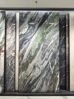 China Firebrick and Stain-resistant Green 1600x3200x12mm Polished Sintered Stone Slab AAA Grade for Living Room and Project for sale