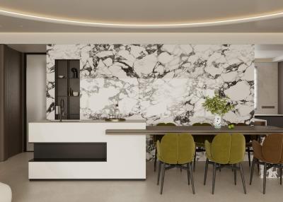 China White and Gray Waterproof and Elegant 800x3600x12mm Polished Sintered Stone Slab AAA Grade for Living Room for sale