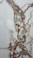 China White and Yellow Wear-resistant and Elegant 800x3600x12mm Polished Sintered Stone Slab AAA Grade for Bedroom for sale