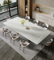 China Eco-friendly Beige Marble 800x3600x12mm Polished Sintered Stone Slab for Kitchen and Dining Room for sale