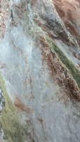 China Firebrick and Stain-resistant Pink and Green 800x3600x12mm Polished Sintered Stone Slab for Background and Office for sale