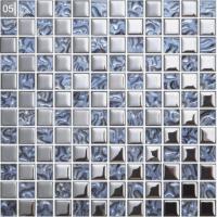 China Glass and Metal Waterproof and Elegant Swimming Pool Mosaics For Building for sale