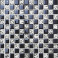 China Glass and Metal Waterproof and Elegant Swimming Pool Mosaics For Building for sale