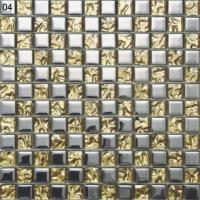 China Glass and Metal Waterproof and Elegant Swimming Pool Mosaics For Building for sale