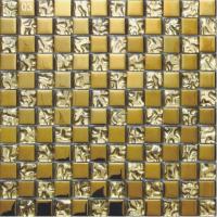 China Glass and Metal Waterproof and Elegant Swimming Pool Mosaics For Building for sale