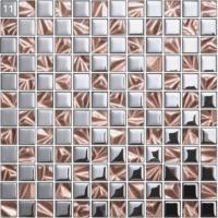 China Wear-resistant Glass and Metal Swimming Pool Mosaics For Hotel for sale