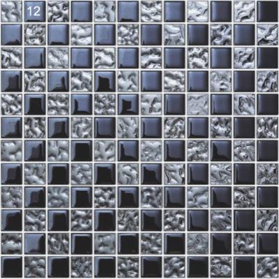 China Wear-resistant Glass and Metal Swimming Pool Mosaics For Hotel for sale