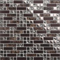 China Stain-resisatnt and Stunning Glass and Metal Swimming Pool Mosaics For Project for sale