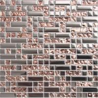 China Stain-resisatnt and Stunning Glass and Metal Swimming Pool Mosaics For Project for sale