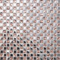 China Stain-resisatnt and Stunning Glass and Metal Swimming Pool Mosaics For Project for sale