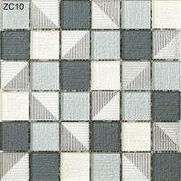 China Elegant and Non-slip Glass and Metal Wall Swimming Pool Mosaics For Renovation for sale