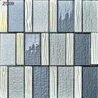 China Elegant and Non-slip Glass and Metal Wall Swimming Pool Mosaics For Renovation for sale