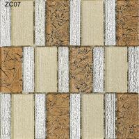 China Elegant and Non-slip Glass and Metal Wall Swimming Pool Mosaics For Renovation for sale