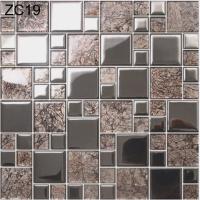 China Stain-resistant and Decorative Bright Glass and Metal Wall Swimming Pool Mosaics For Renovation for sale