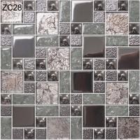 China Wear-resistant and Firebrick Luxury Glass and Metal Wall Swimming Pool Mosaics For Renovation and Project for sale
