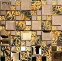 China Wear-resistant and Firebrick Luxury Glass and Metal Wall Swimming Pool Mosaics For Renovation and Project for sale