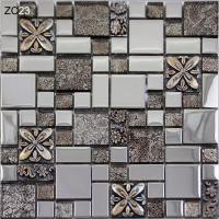 China Wear-resistant and Firebrick Luxury Glass and Metal Wall Swimming Pool Mosaics For Renovation and Project for sale