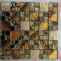 China Wear-resistant and Firebrick Luxury Glass and Metal Wall Swimming Pool Mosaics For Renovation and Project for sale