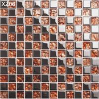 China Durable and Decorative Luxury Glass and Metal Wall Swimming Pool Mosaics For Rebuilding and Renovation for sale