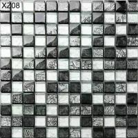 China Durable and Decorative Luxury Glass and Metal Wall Swimming Pool Mosaics For Rebuilding and Renovation for sale