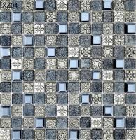 China Durable and Decorative Luxury Glass and Metal Wall Swimming Pool Mosaics For Rebuilding and Renovation for sale