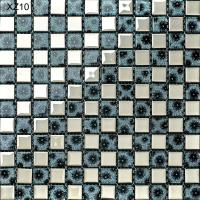 China Durable and Decorative Luxury Glass and Metal Wall Swimming Pool Mosaics For Rebuilding and Renovation for sale
