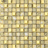 China Durable and Decorative Luxury Glass and Metal Wall Swimming Pool Mosaics For Rebuilding and Renovation for sale