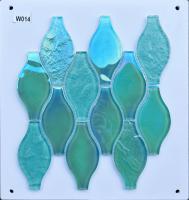 China Stylish and Durable Green Gradient Glass Mosaics for Balcony for sale