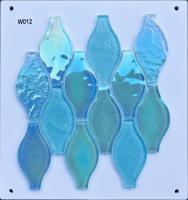 China Stylish and Durable Green Gradient Glass Mosaics for Balcony for sale