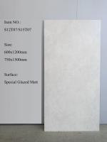 China Durable Beige Carrara Travertine Special Glazed Matt Porcelain Tiles 600x1200mm For Builing And Renovation for sale