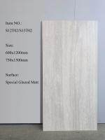 China Durable Beige Carrara Travertine Special Glazed Matt Porcelain Tiles 600x1200mm For Builing And Renovation for sale