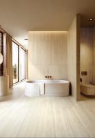 China Grade AAA Stain-resistant Cream Beige Travertine 600x1200mm Special Glazed Matt Indoor Floor Porcelain Tiles For Balcony and Living Room for sale