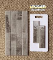 China Eco-friendly Cream White Blue Gray Elegant And Retro 60x240mm Thickness 9mm Glossy Decorative Wall Tiles For Dining Room And Project for sale