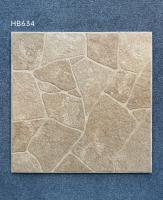 China Firebrick Grade AAA Moisture-proof Waterproof Stain-resistant Brown Stone Style 598x598mm Thickness 12mm Outside Floor And Wall Ceramic Tiles For Balcony and Rebuilding for sale