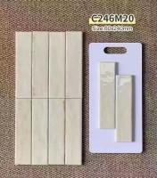 China Stylish Moisture-proof Stunning Eco-friendly Green Blue Yellow 60x240mm Thickness 9mm Glossy Indoor Decorative Wall Tiles For Dining Room And Living Room for sale